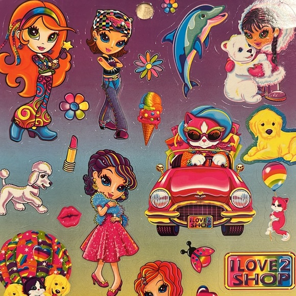 Lisa Frank | Office | Lisa Frank Sticker Sheet Rare New Colorful ...